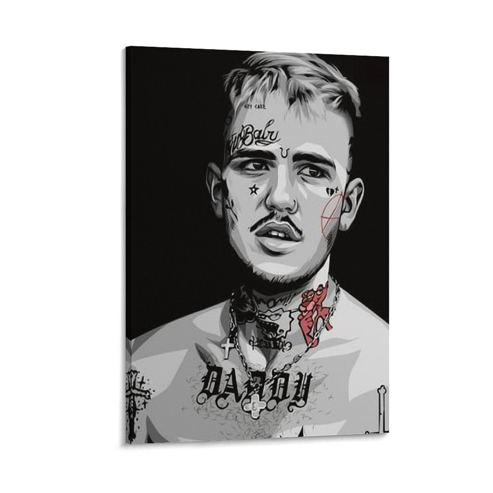 Lil Peep Poster Canvas Painting Creativity Poster for Living Room Home Decoration 20x30inch ...