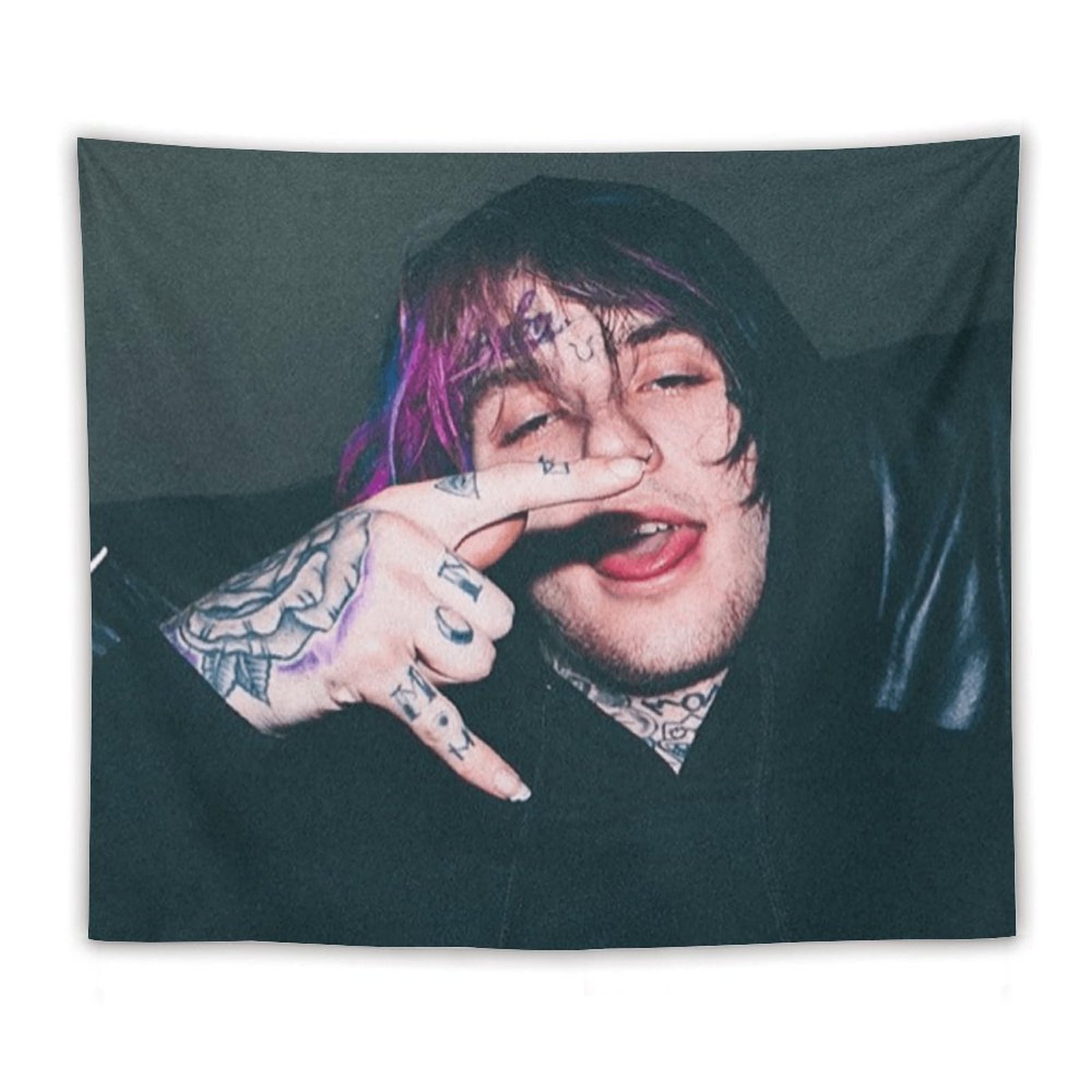 Lil Peep Rapper Hip Hop Music Tapestry 50"x60" Home Decoration Tapestry ...