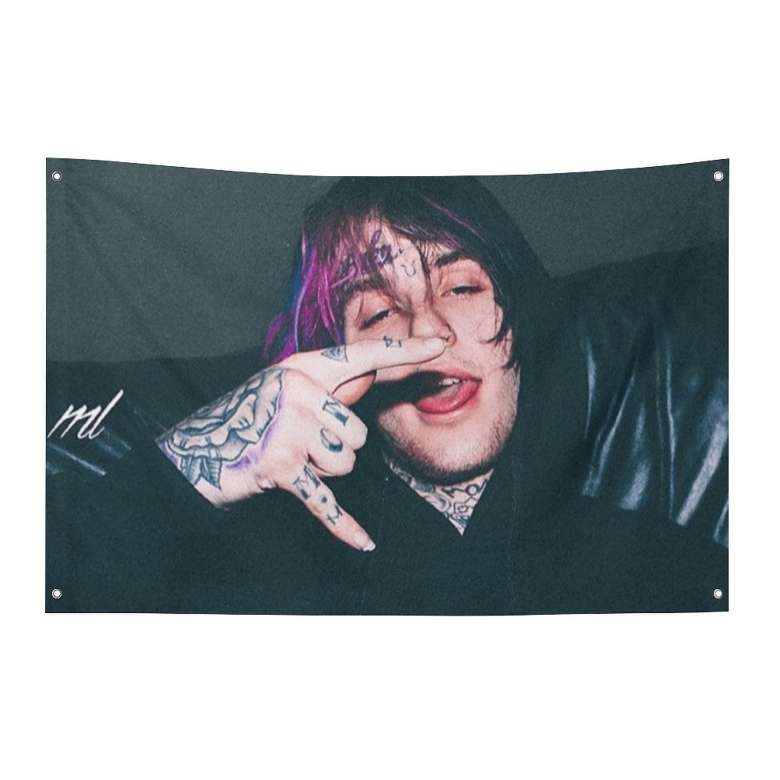 Lil Peep Tapestries Love Rapper Flag banners Men Cave wall Flags ...