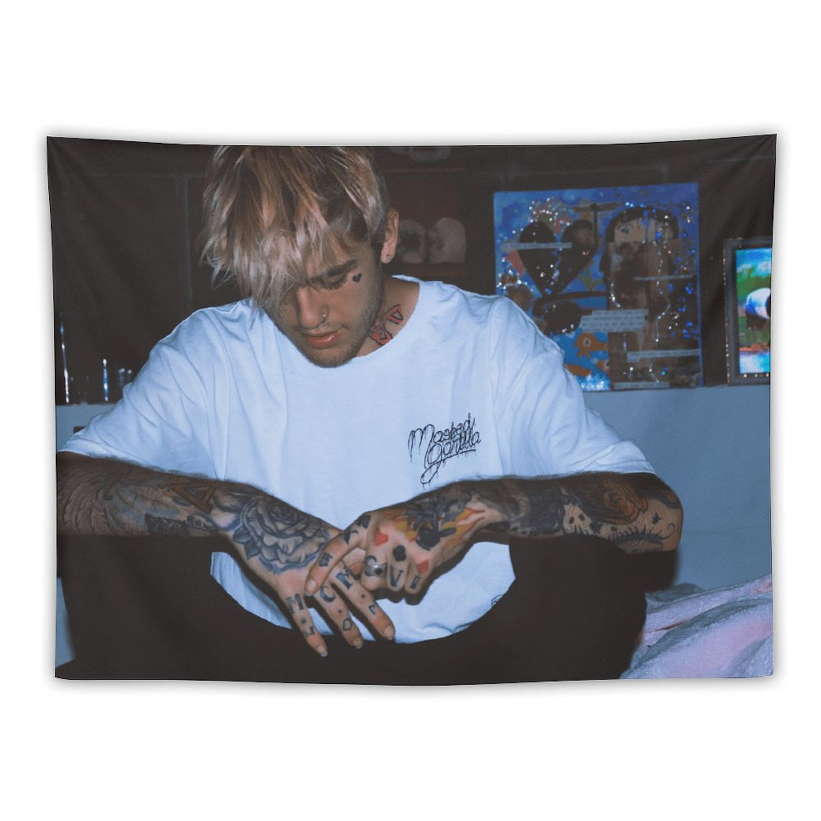 Lil Peep Tapestries Love Rapper Funny Tapestries Adapted to Bedroom ...