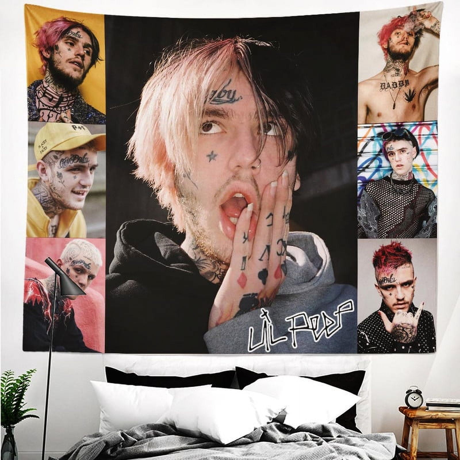 Lil Peep Tapestry Gift Wall Hanging Backdrop for Room Bedroom Girls ...