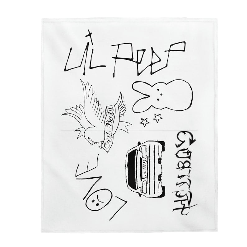Lil Peep Velvet Throw Blanket, Lil Peep Beamer Boy Hellboy Gothboy ...