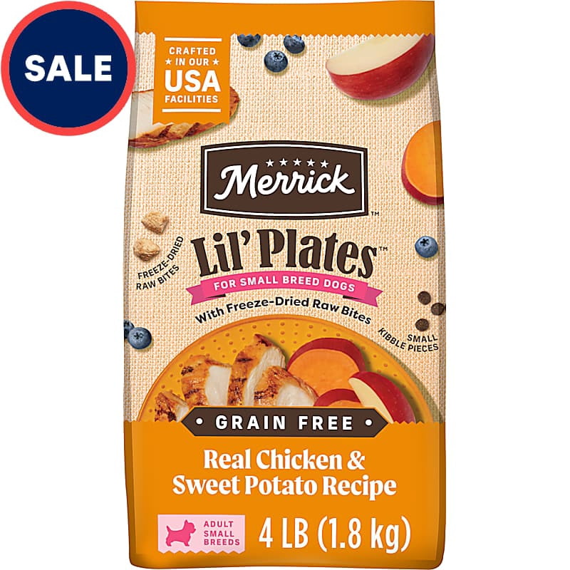 Lil Plates with Raw Bites Grain Free Chicken and Sweet Potato Kibble ...