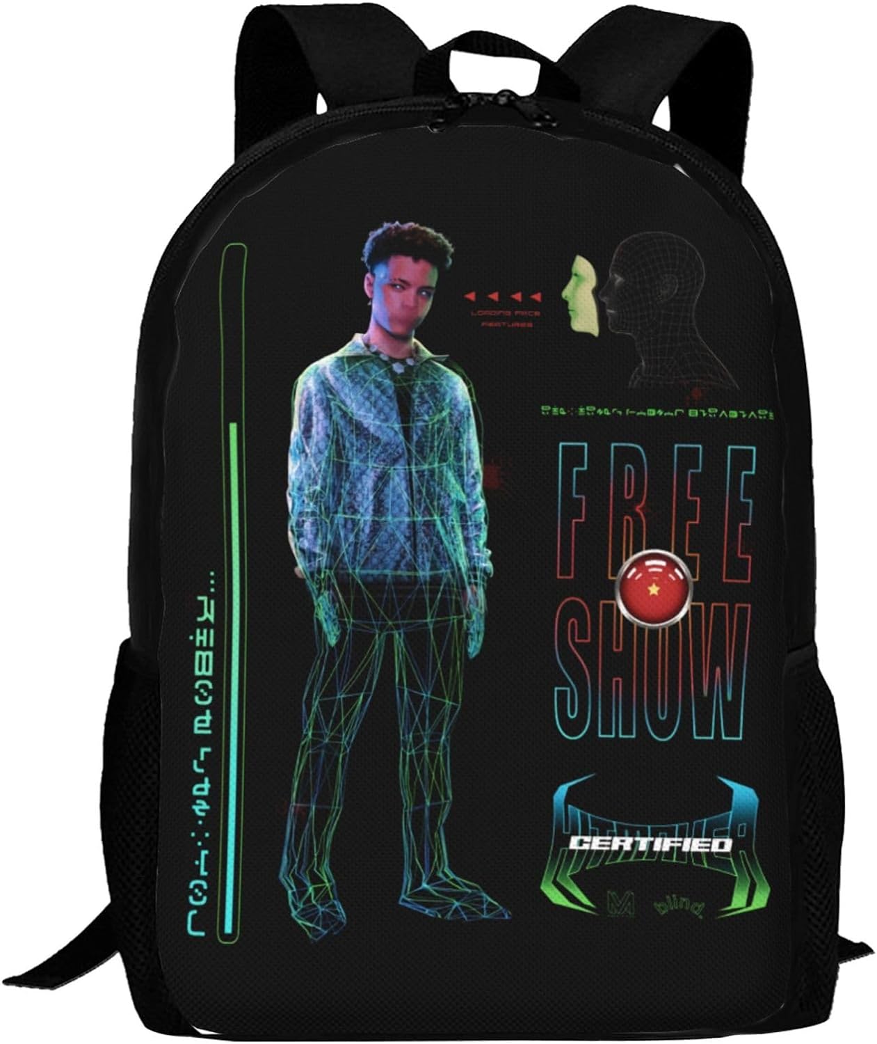 Lil Rapper Mosey Singer Backpack Laptop Backpack Cartoon Shoulders ...