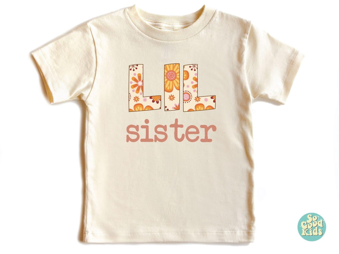 Lil Sister Toddler Shirt, Cute Toddler Tee, Sibling Matching Outfit ...