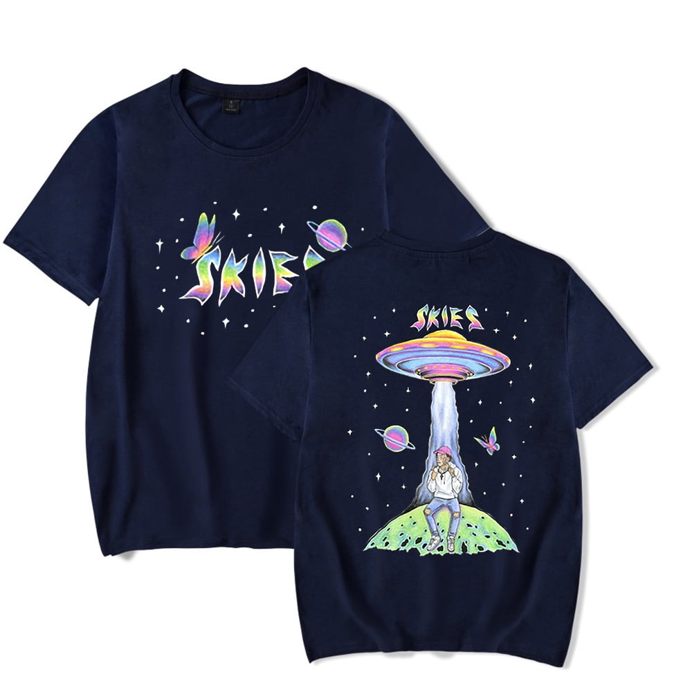 Lil Skies Cosplay Merch Universe Tour T-shirt Short Sleeve Women Men ...