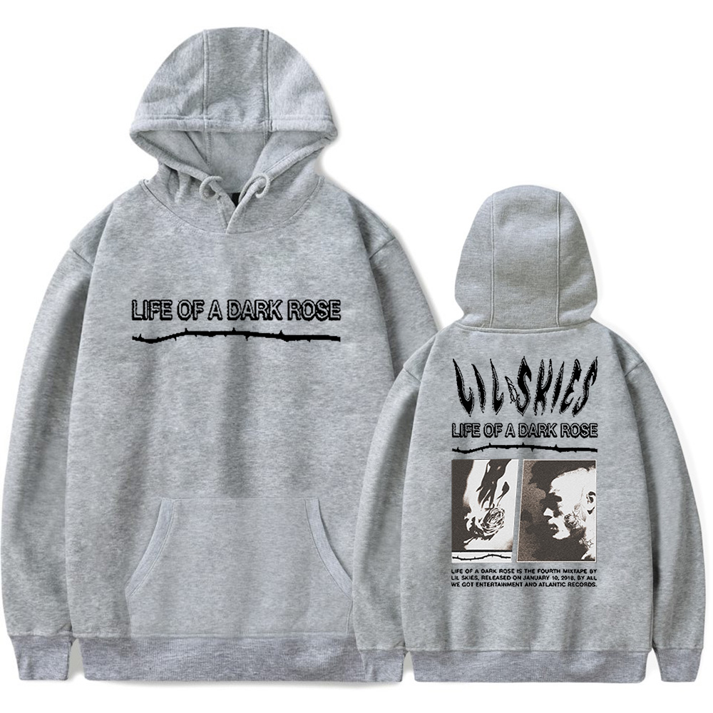 Lil Skies Life of a Dark Rose Hoodie Merch Popular Graphics Print ...