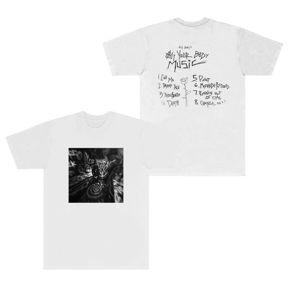 Lil Skies Rapper Tour Short Sleeve Tee Out Ur Body Music Merch T-shirts ...