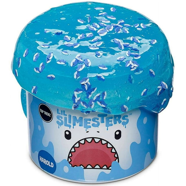Top Trenz Lil Slimesters Harold the Shark Slime, Glossy Texture ...