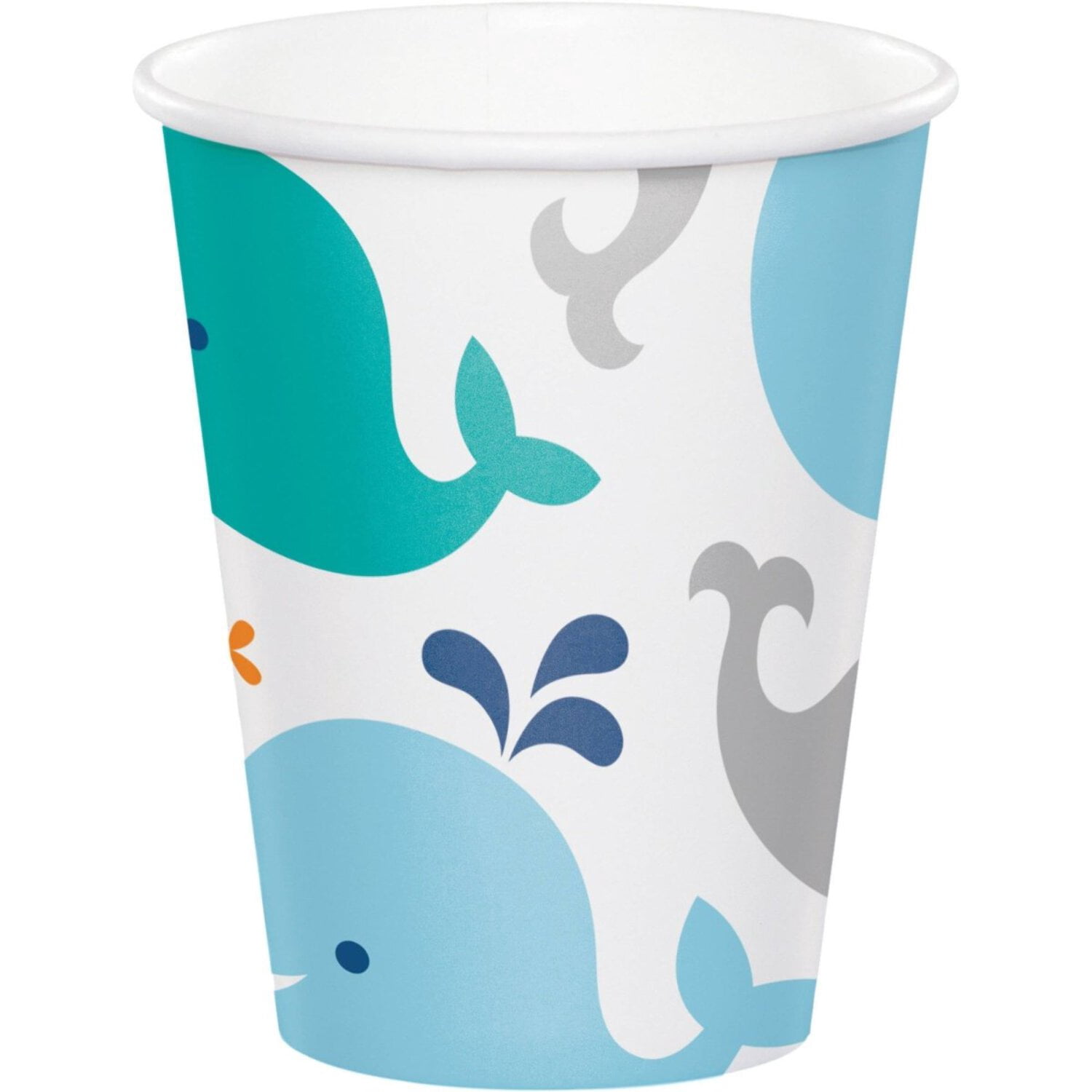 Lil' Spout - 9oz Blue Baby Whale Cups (8ct) - Walmart.com