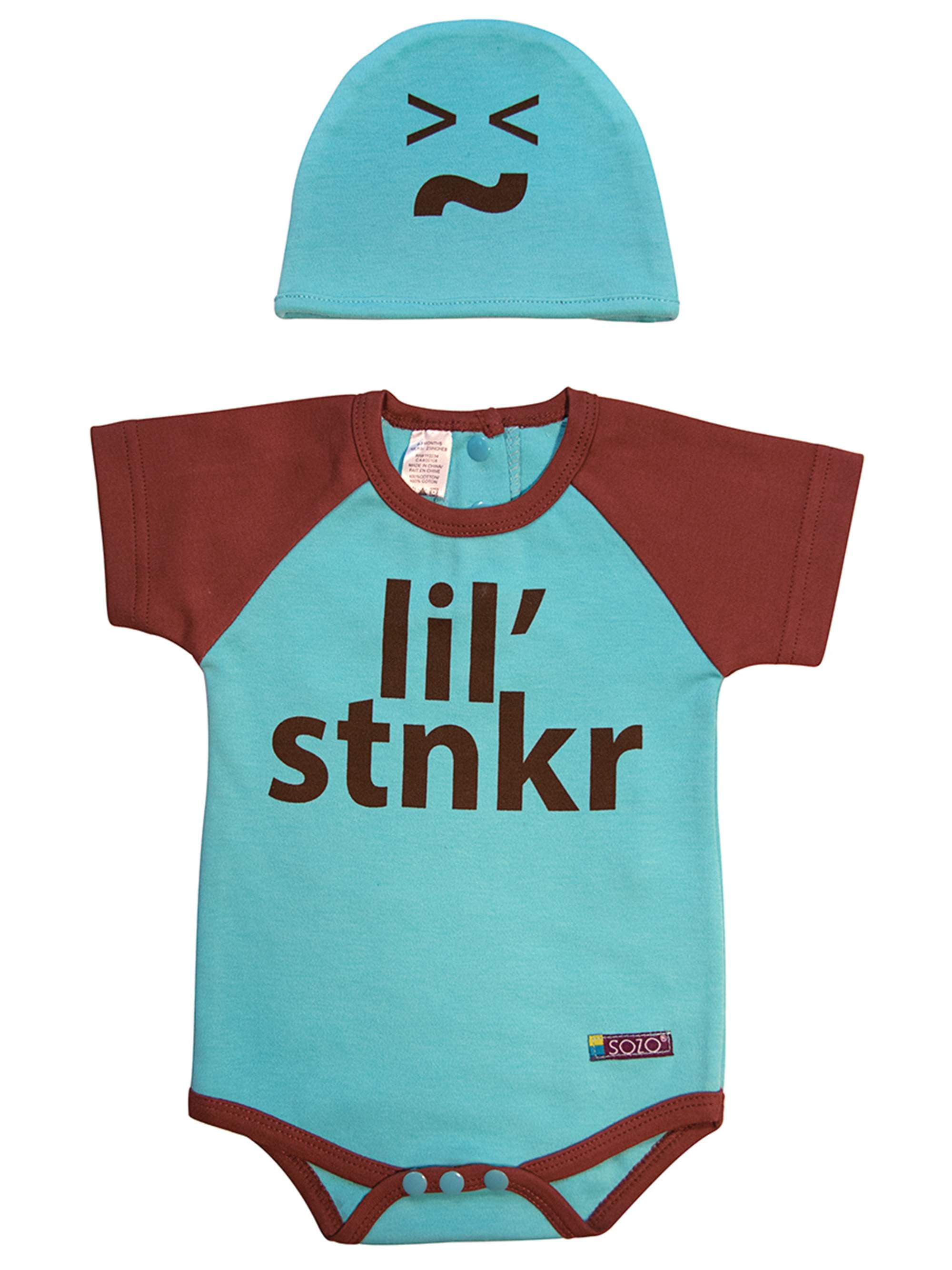 "Lil' Stinker" Bodysuit & Hat, 2-piece Set (Baby Boys) - Walmart.com
