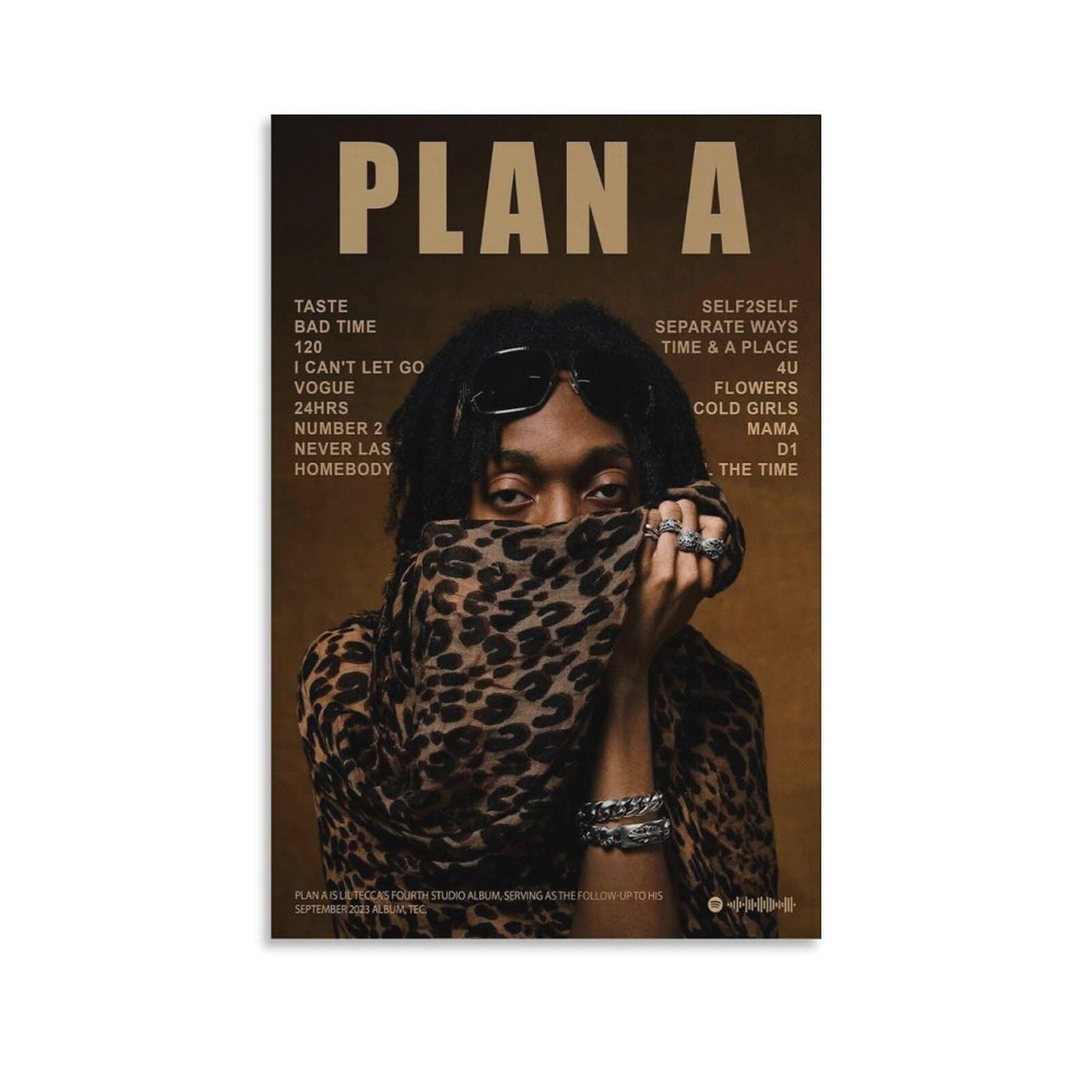 Lil Tecca Plan A Canvas Poster Bedroom Decoration Landscape Office ...