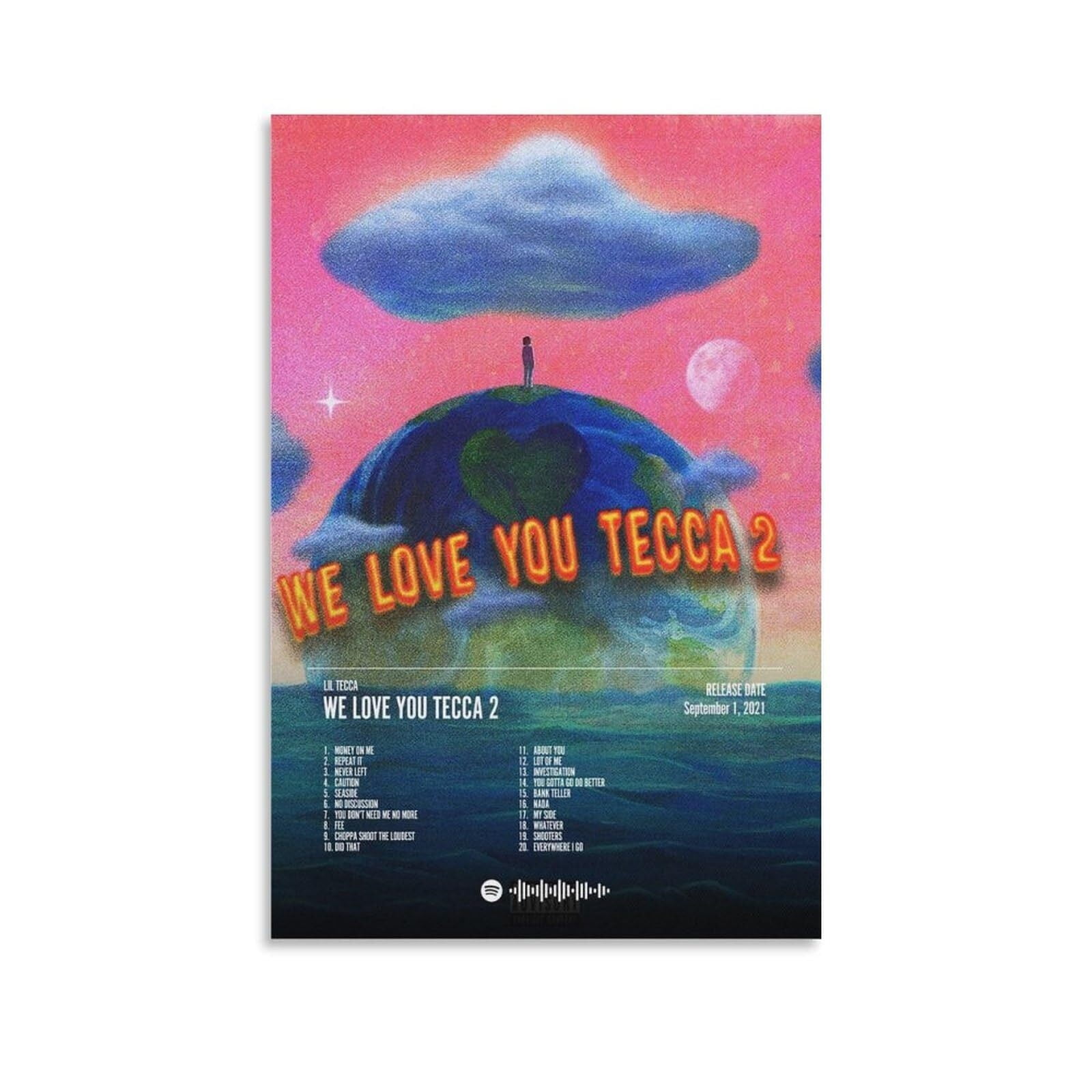 Lil Tecca Poster We Love You Tecca 2 Poster Canvas Poster Wall Art ...
