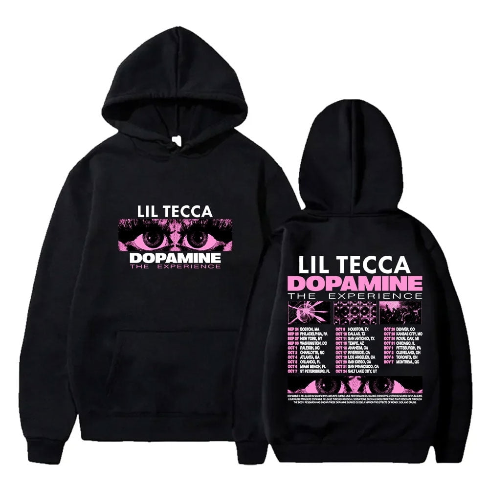 Lil Tecca The Dopamine Experience Tour 2025 Merch Hoodie Unisex Fashion ...