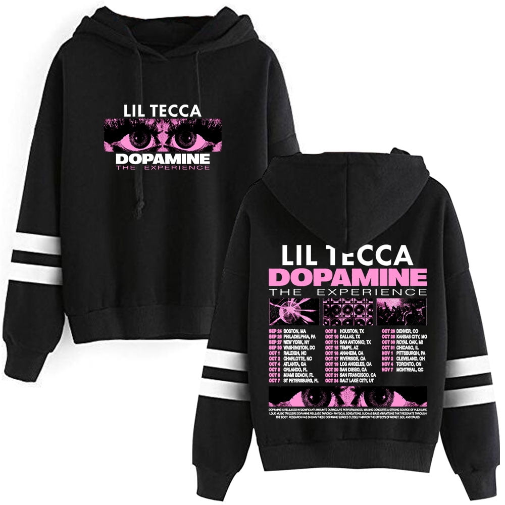 Lil Tecca The Dopamine Experience Tour Merch Hoodies Pocketless ...
