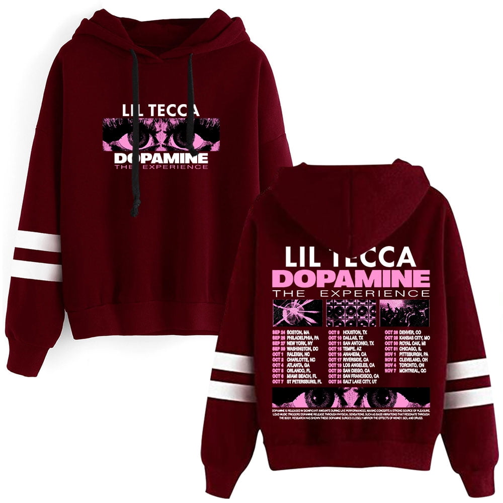 Lil Tecca The Dopamine Experience Tour Merch Hoodies Pocketless ...