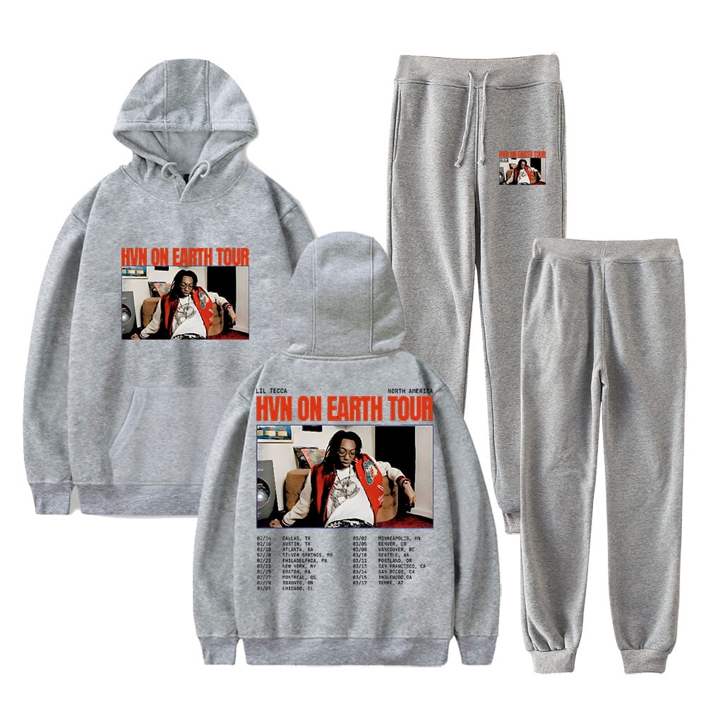 Lil Tecca merch Hvn On Earth Tour Hoodie Suit Man/Woman Hip Hop Hoodies ...