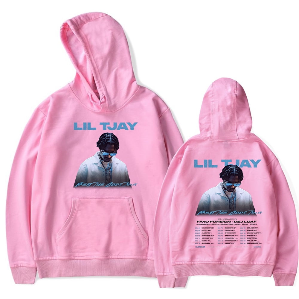Lil Tjay Beat The Odds world Tour 2023 Hoodies Merch Rapper pop ...