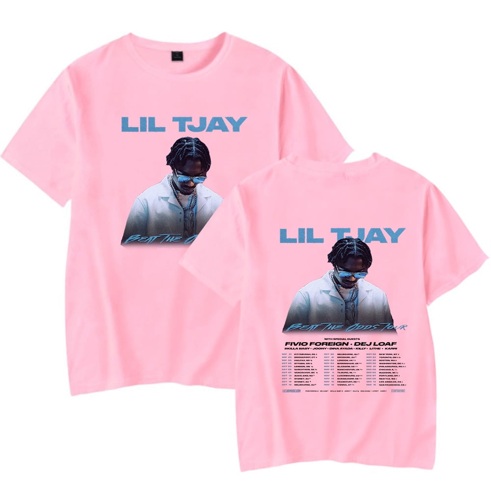 Lil Tjay Beat The Odds world tour 2023 Merch Rapper pop graphics print ...