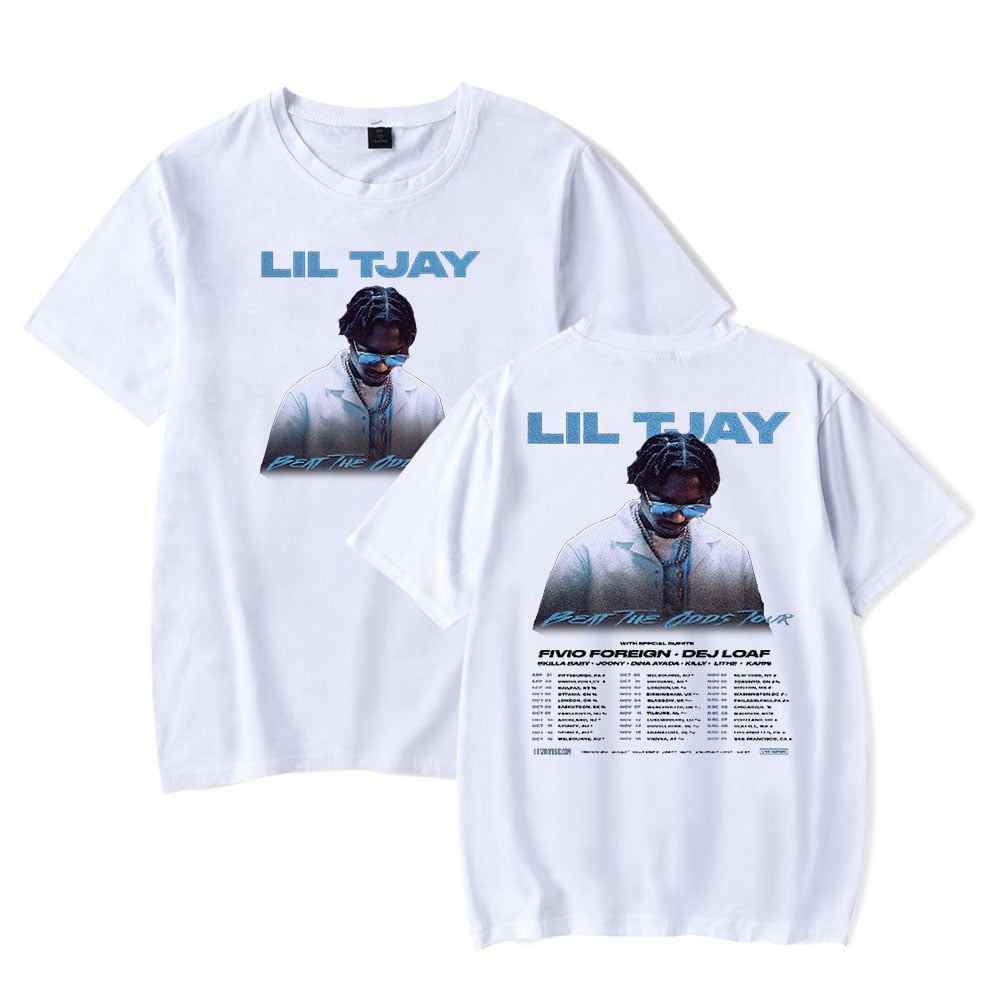 Lil Tjay Beat The Odds world tour Tee Shirt Man/Woman Hip Hop Short ...