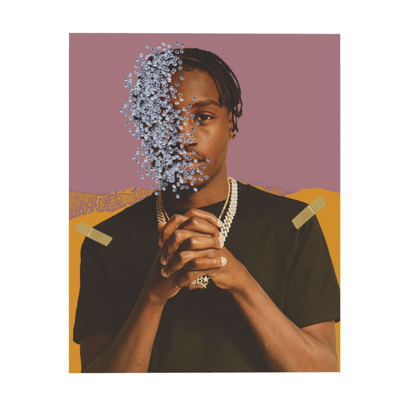 Lil Tjay Rapper Canvas Decorative Poster Art Picture Painting Unframe ...