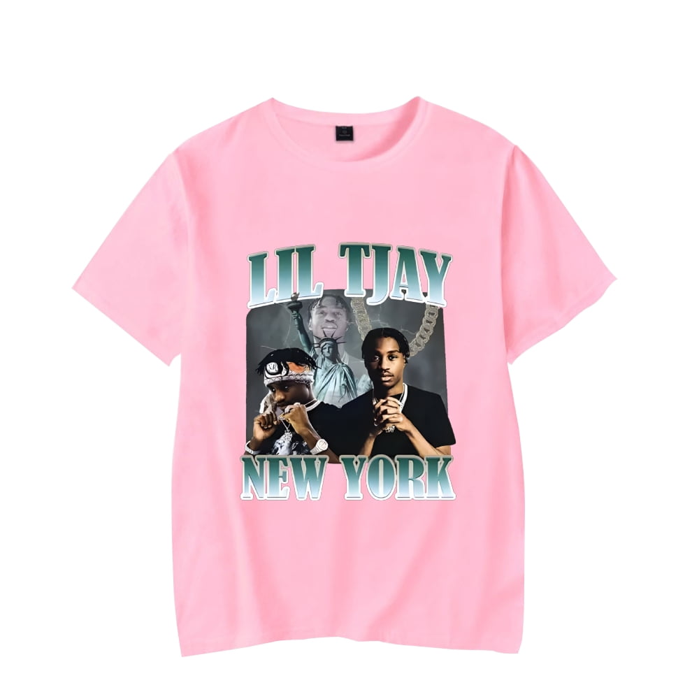 Lil Tjay Rapper Unisex Short Sleeve T-shirts Men Women Streetwear ...