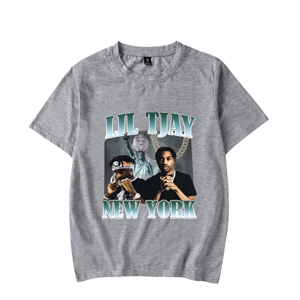 Lil Tjay Rapper Unisex Short Sleeve T-shirts Men Women Streetwear ...
