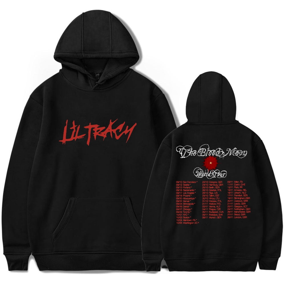 Lil Tracy The Blood Moon Tour Hoodies Long Sleeve Streetwear Cosplay ...