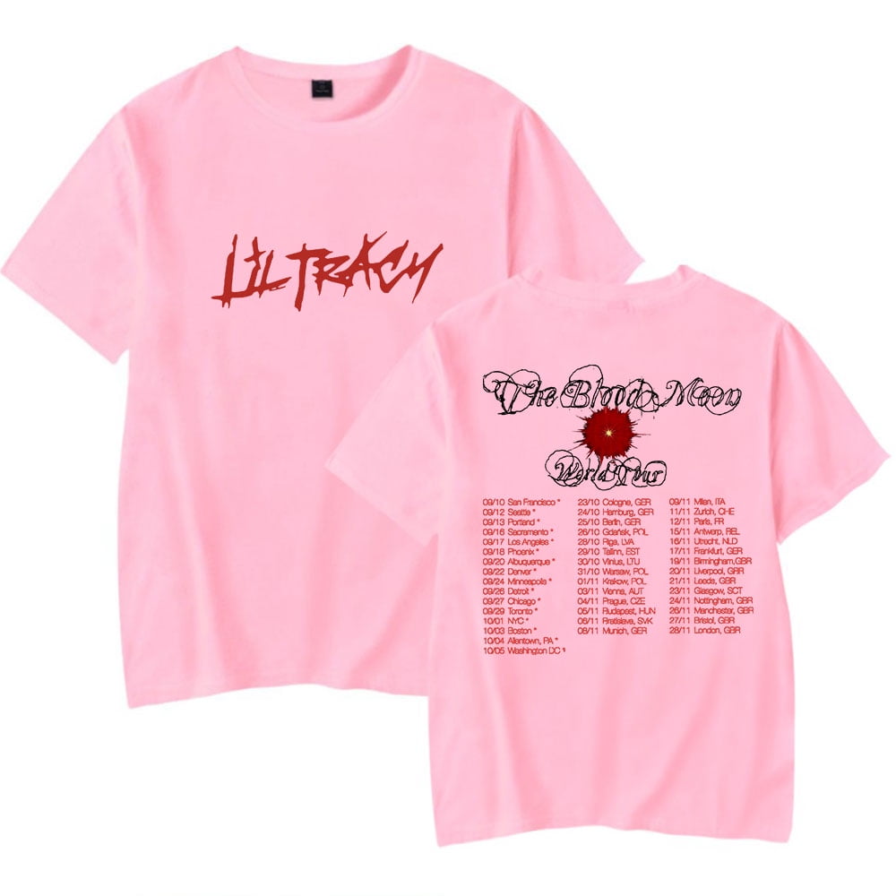 Lil Tracy The Blood Moon Tour Merch T-shirts Women Men Cosplay ...