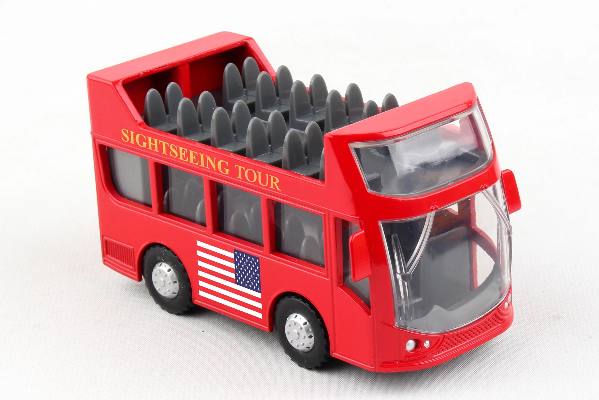 Lil Truckers LT750 Double Decker Bus Toy - Walmart.com