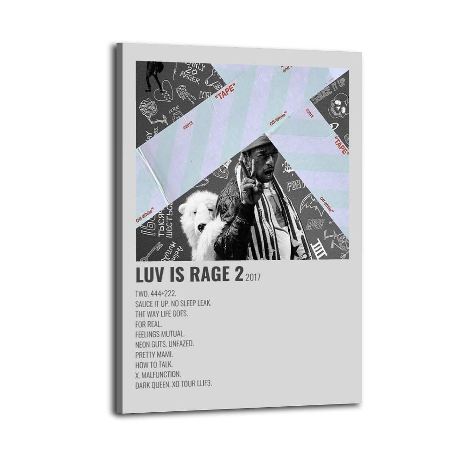 Lil Uzi Vert Luv Is Rage 2 Poster Wall Art Decoration Painting Living ...