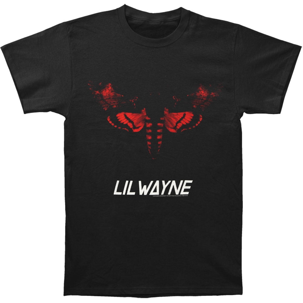 Lil Wayne Men's Moth 2013 Tour Slim Fit T-shirt Large Black - Walmart.com