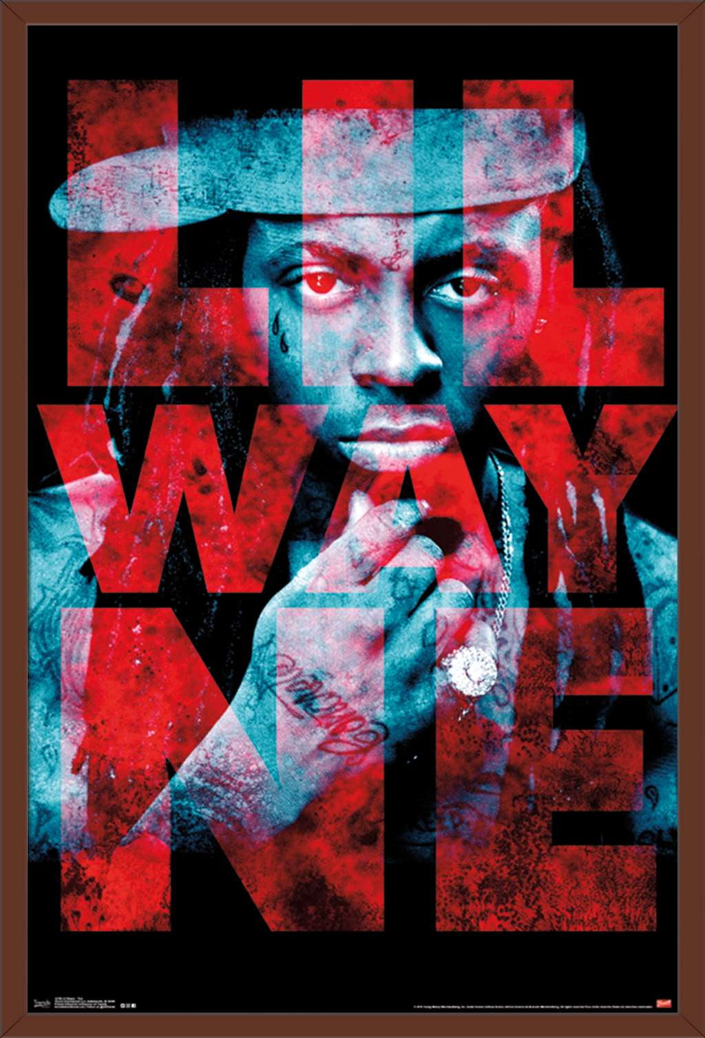 Lil Wayne - Text Wall Poster, 22.375" x 34", Framed - Walmart.com