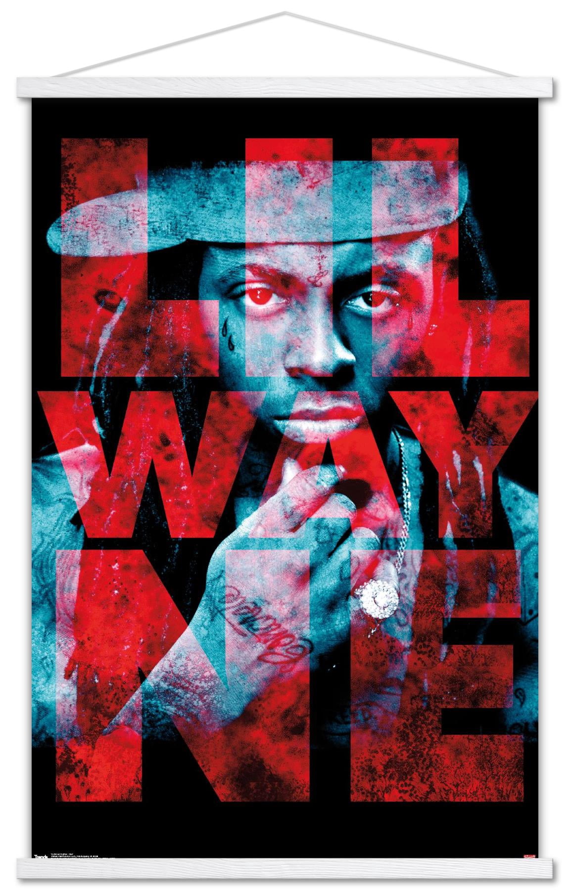 Lil Wayne - Text Wall Poster with Magnetic Frame, 22.375" x 34 ...