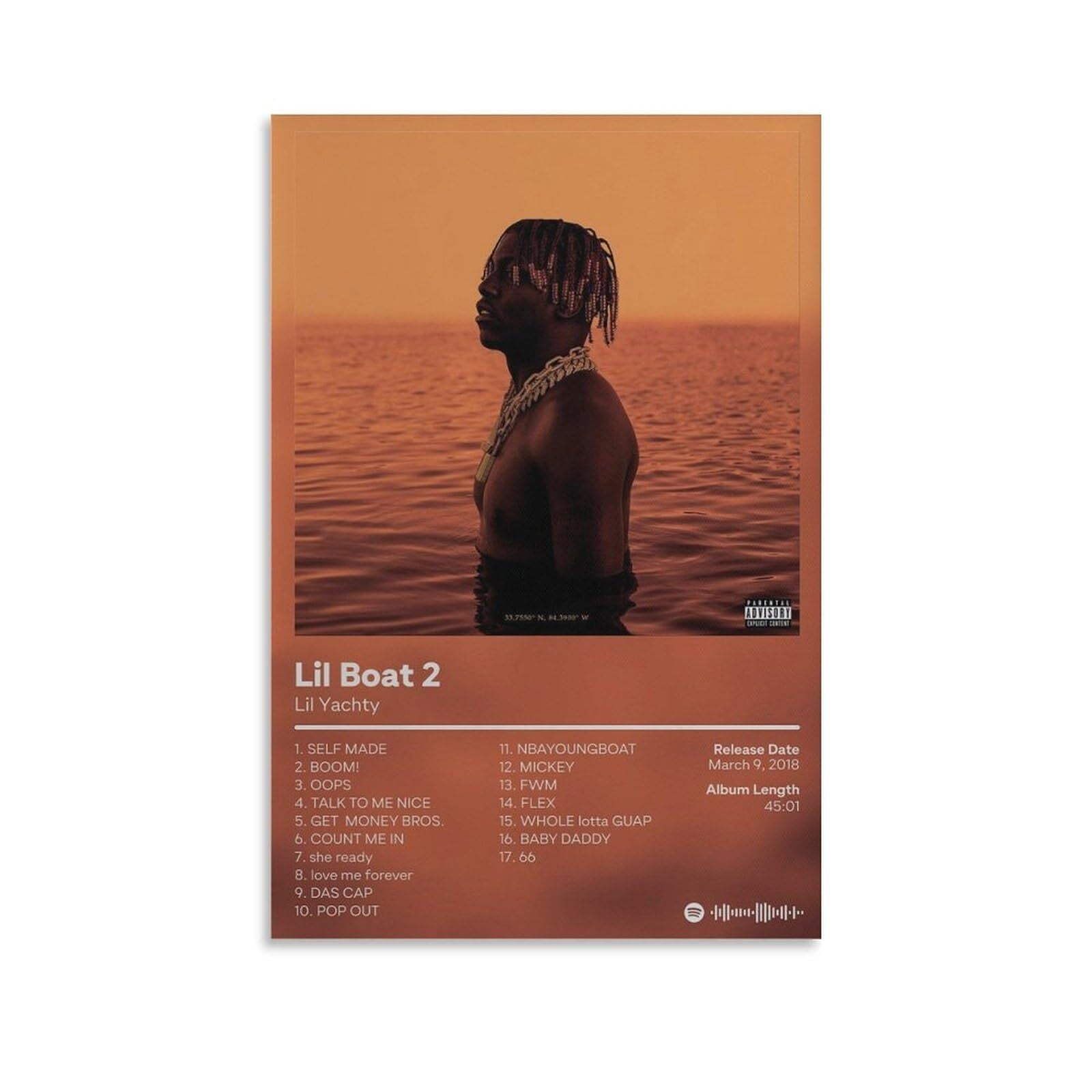 Lil Yachty Lil Boat 2 1 Canvas Poster Wall Decorative Art Painting ...