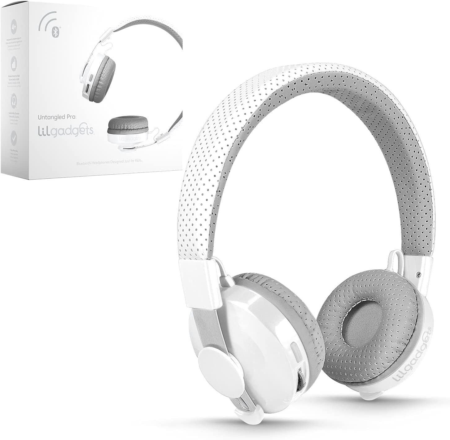 LilGadgets Untangled Pro Wireless Bluetooth Kids Headphones, On-Ear ...