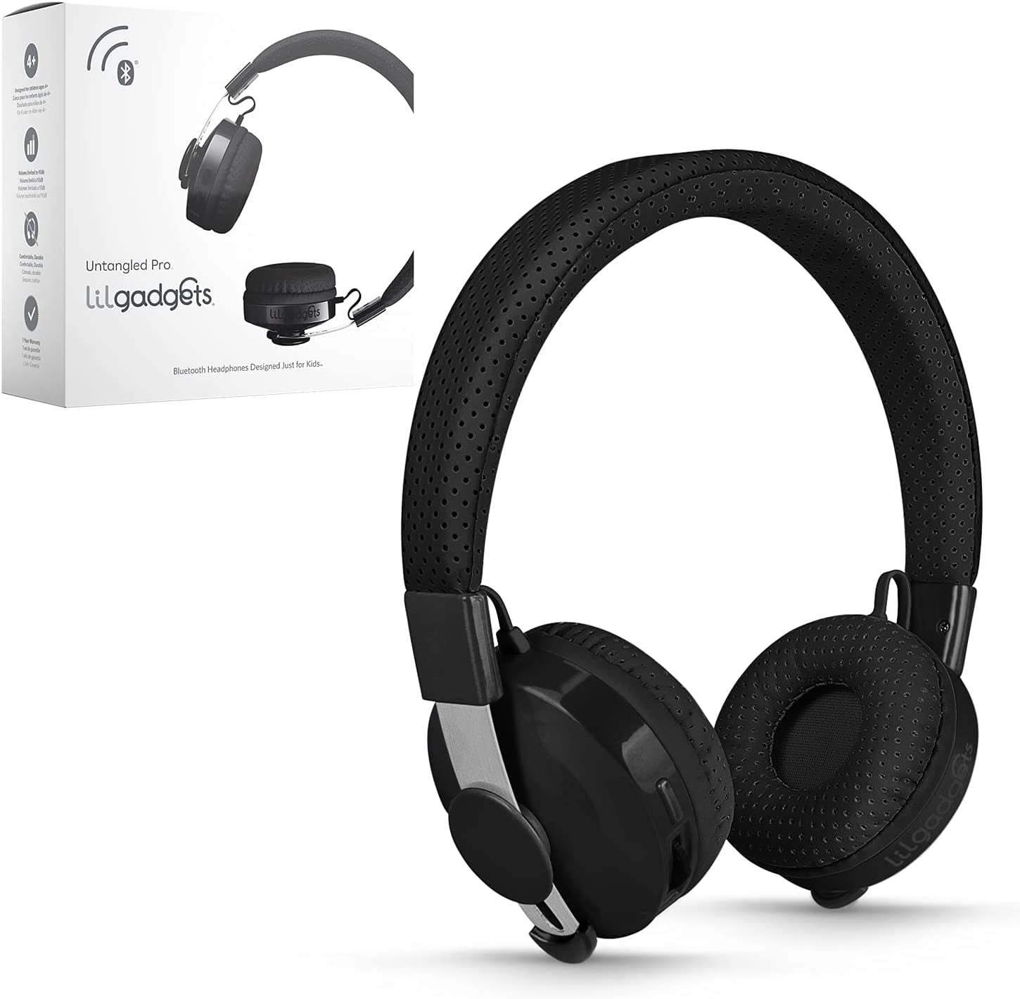 LilGadgets Untangled Pro Wireless Bluetooth Kids Headphones with Mic ...