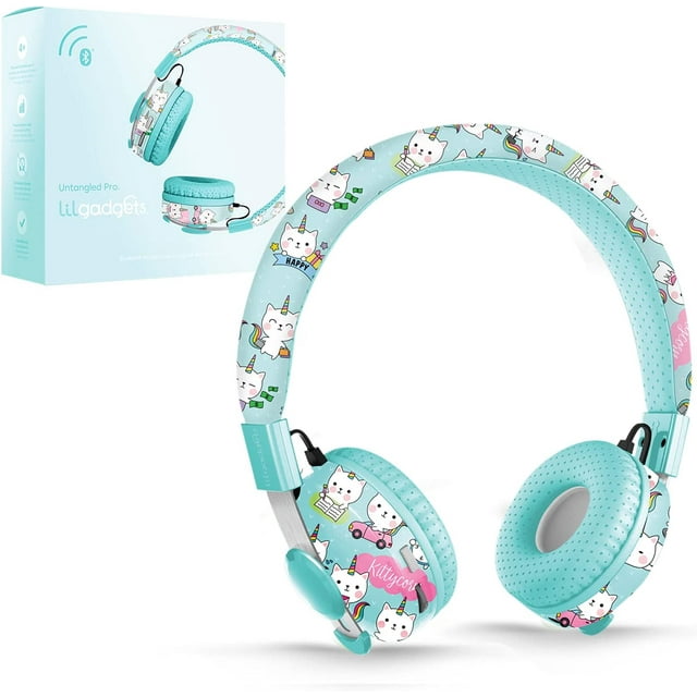 LilGadgets Untangled Pro Bluetooth Children's Headphones, Wireless Play ...