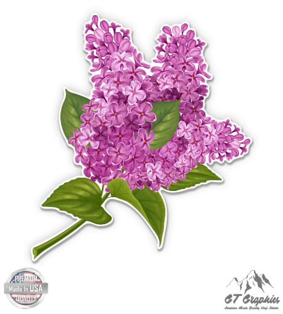 Lilac - 8" Vinyl Sticker - For Car Laptop I-Pad - Waterproof Decal ...