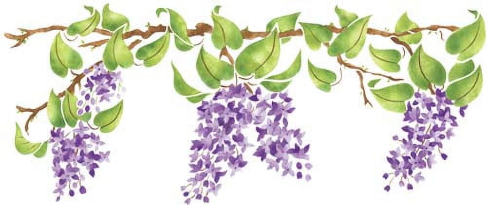 Lilac Branch Wall Stencil SKU #2076 by Designer Stencils - Walmart.com