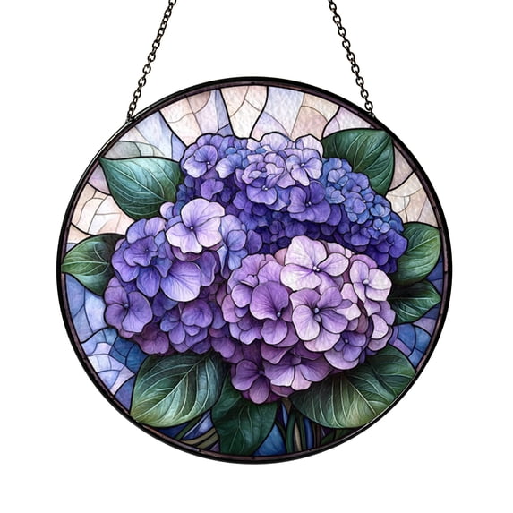 Lilac Flower Stained Glass Suncatcher – Floral Window Decor - Walmart.com