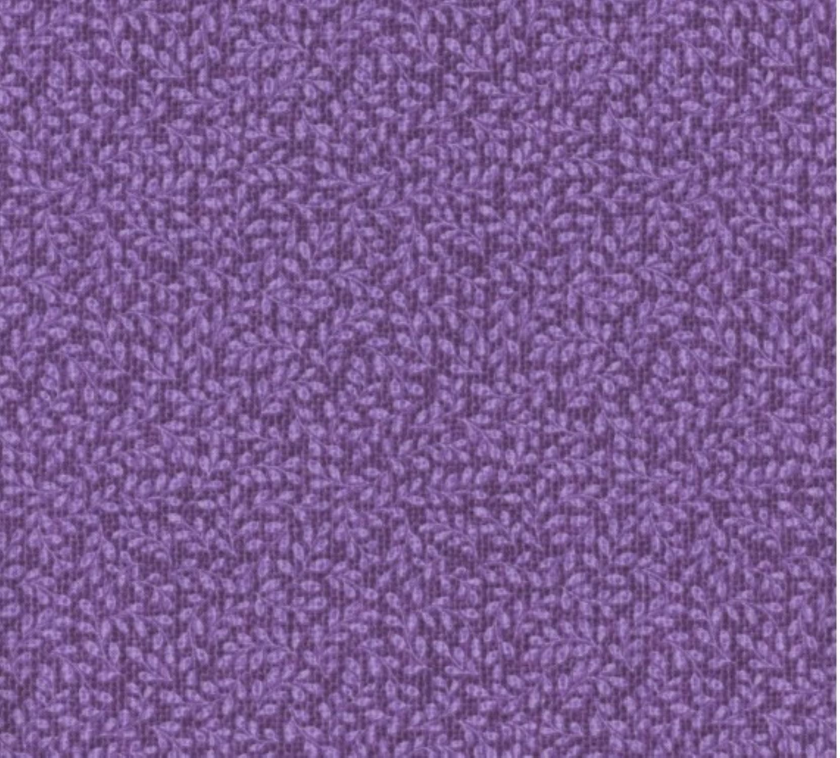 Lilac Garden Floral Leafy Blender Purple Cotton Fabric by Northcott BTY ...