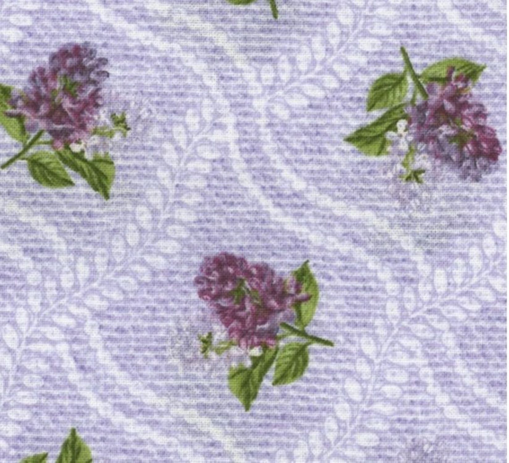 Lilac Garden Floral Lilac Lattice Purple Cotton Fabric by Northcott BTY ...