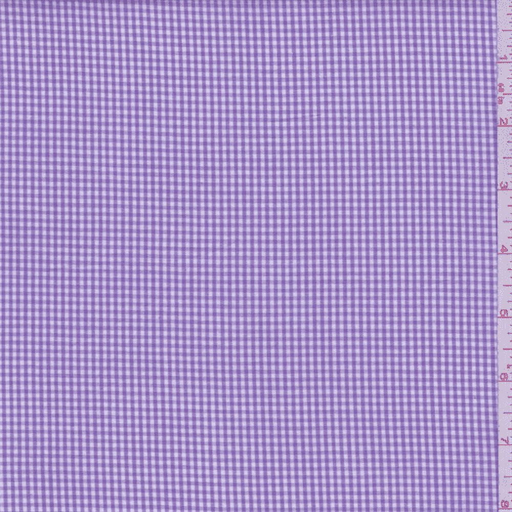 Lilac Gingham Check Cotton Shirting, Fabric By the Yard - Walmart.com