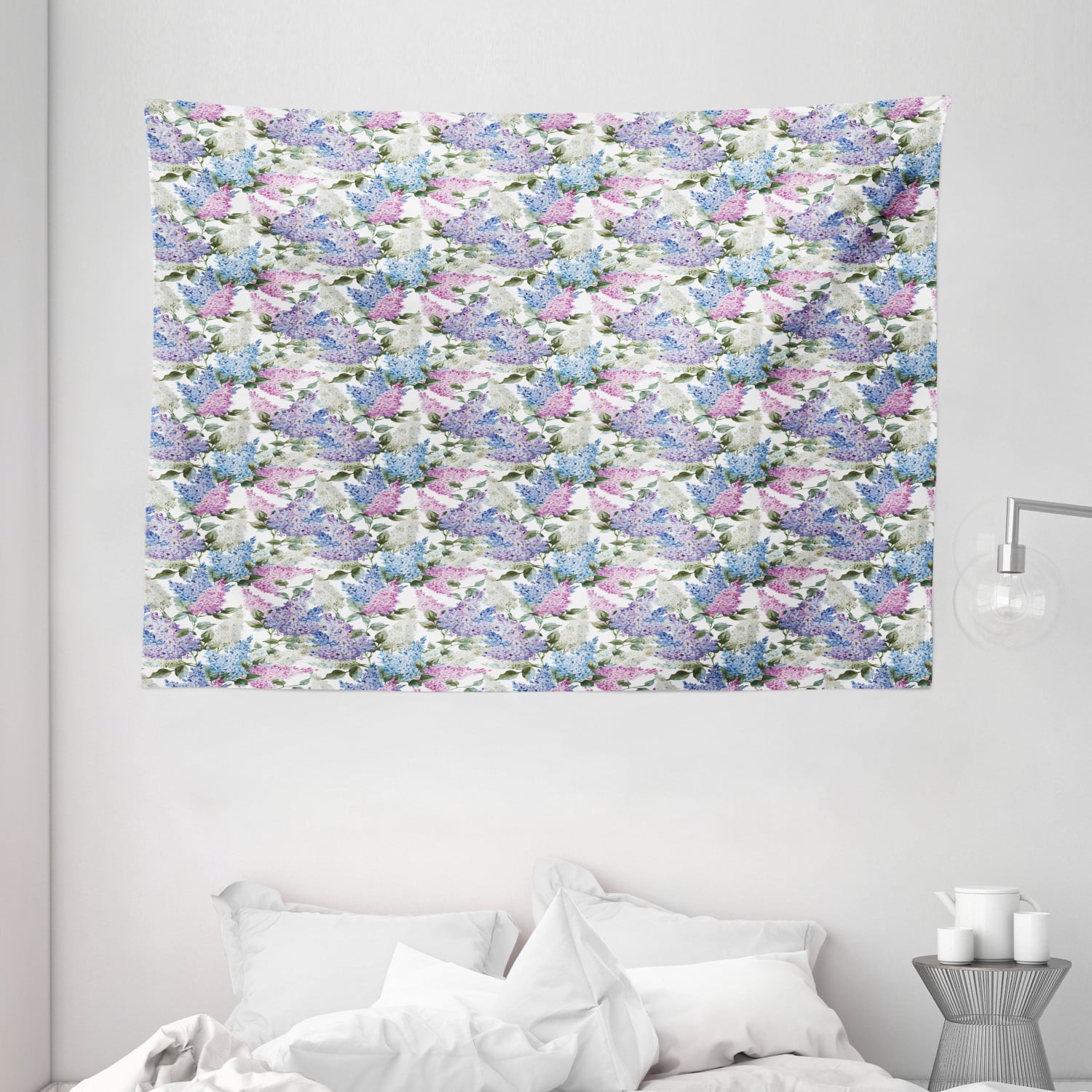 Lilac Tapestry, Colorful Lilac Flowers Budding Efflorescence Season ...