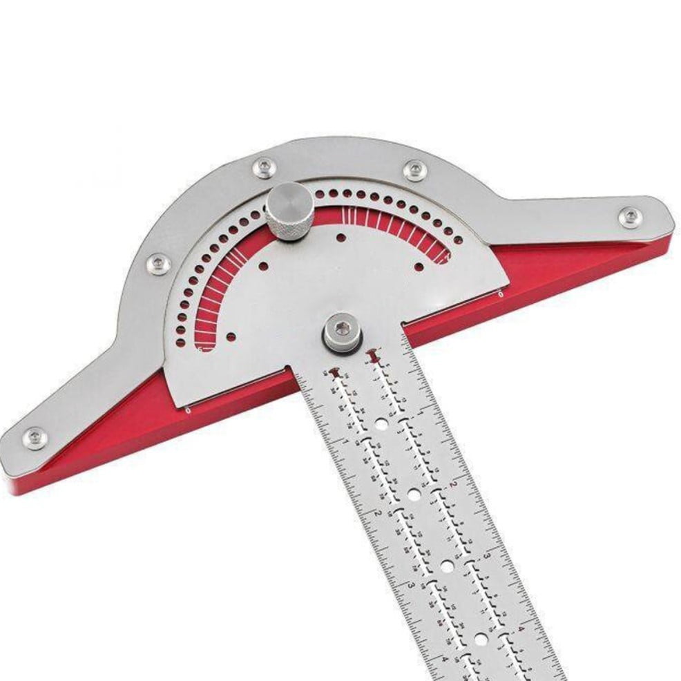 Lilaris 10 Inch Carpenter's Edge Rule Stainless Steel Protractor ...