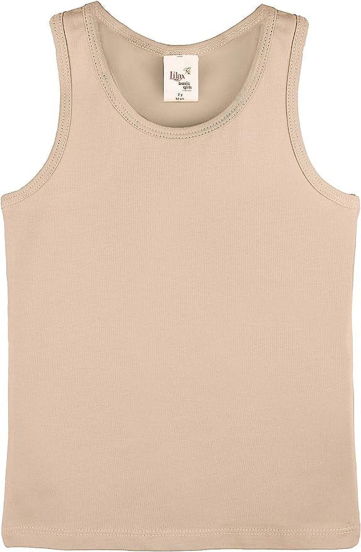 Lilax Girls' Racerback Tank Top Beige 12 Years - Walmart.com