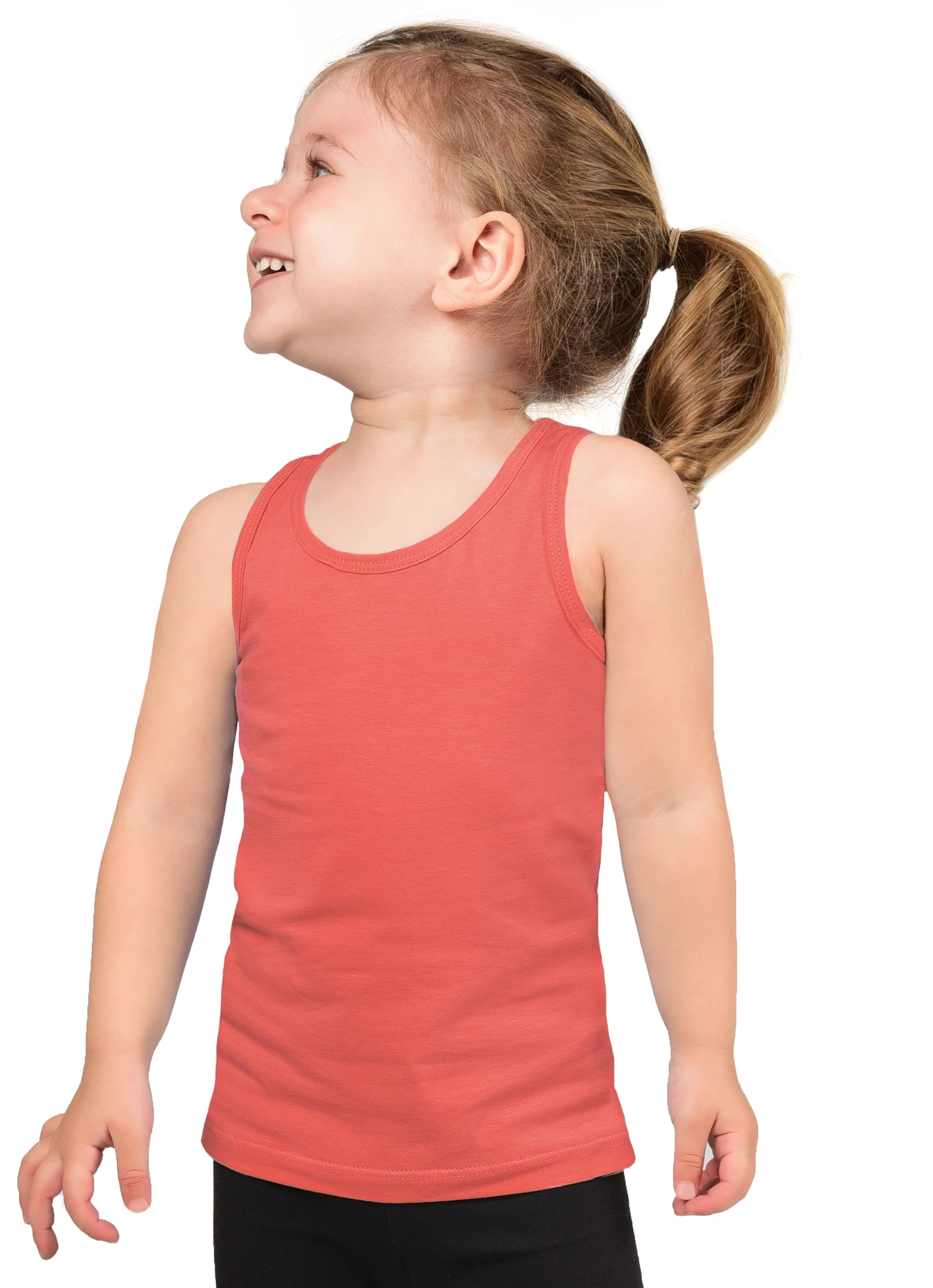 Lilax Girls' Racerback Tank Top Coral 2 Years - Walmart.com