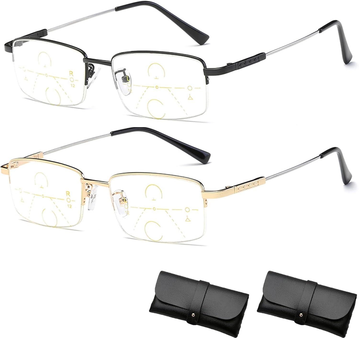 Lilcher Intellireaders, Titanium Progressive Intelligent Zoom Anti Blue ...