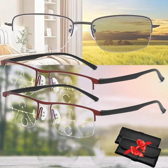 Lilcher Intellireaders,Titanium Progressive Intelligent Zoom Anti Blue ...